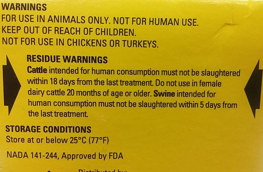 Read the Label – Withdrawal Time – North Texas Farm and Ranch